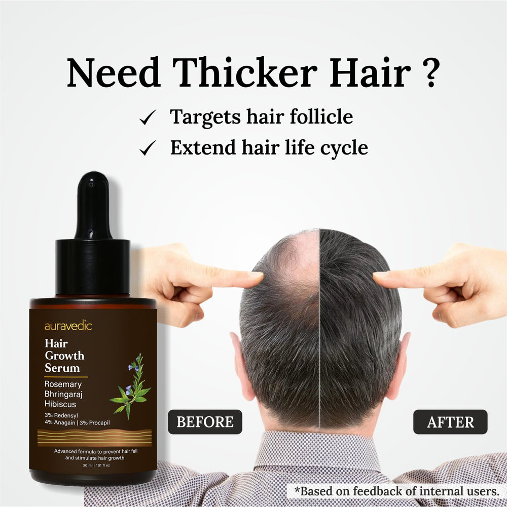 Hair Growth Serum | Stronger Roots & Fuller Hair | Ayurvedic Formula