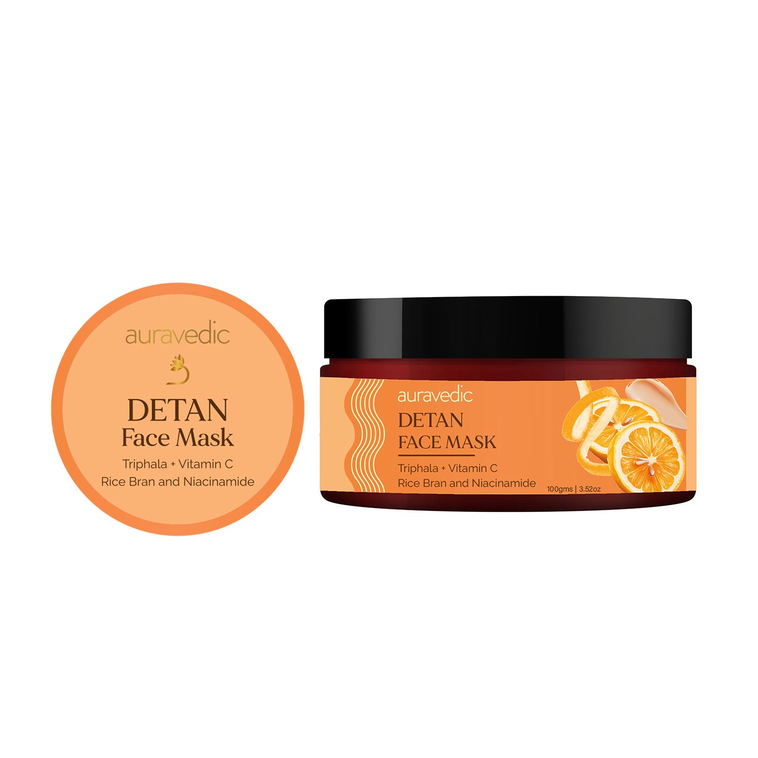 Natural Detan Mask with Turmeric & Saffron | Brighten & Even Skin Tone